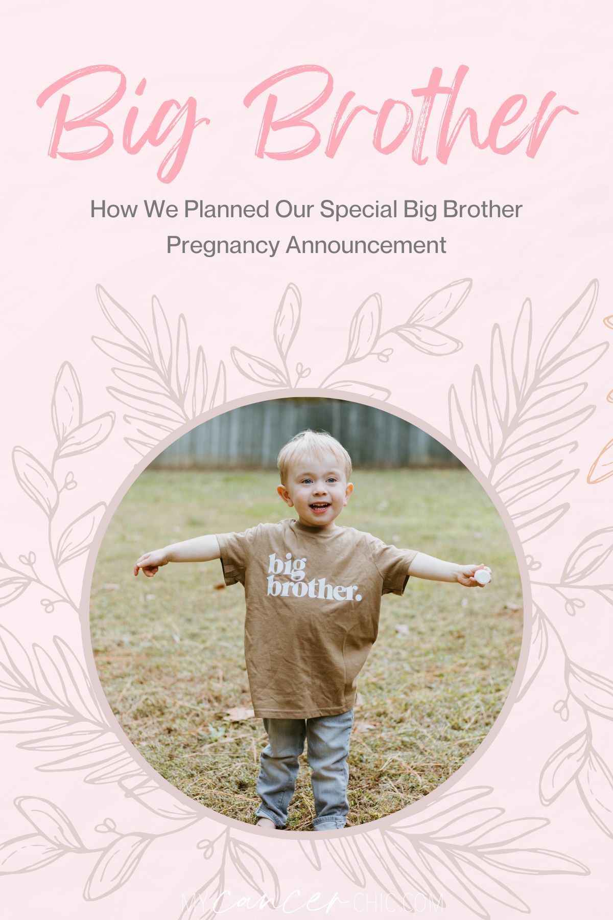 Special Big Brother Pregnancy Announcement Idea